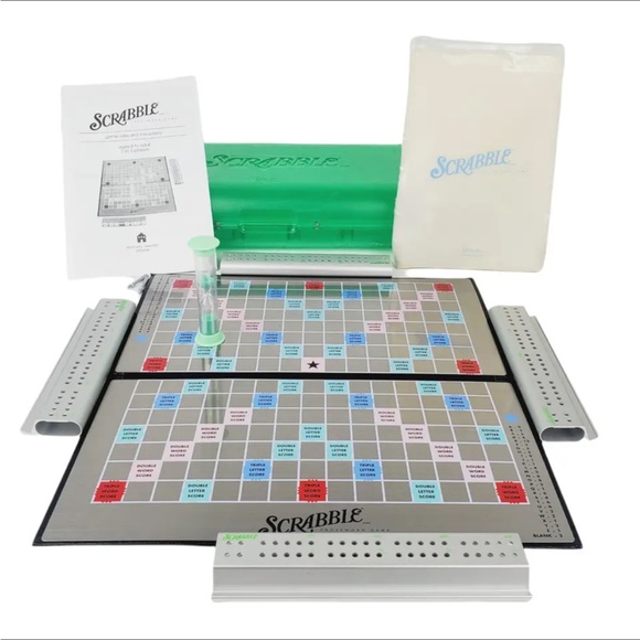 Hasbro | Games | Scrabble Michael Graves Design Edition Green Foldup ...